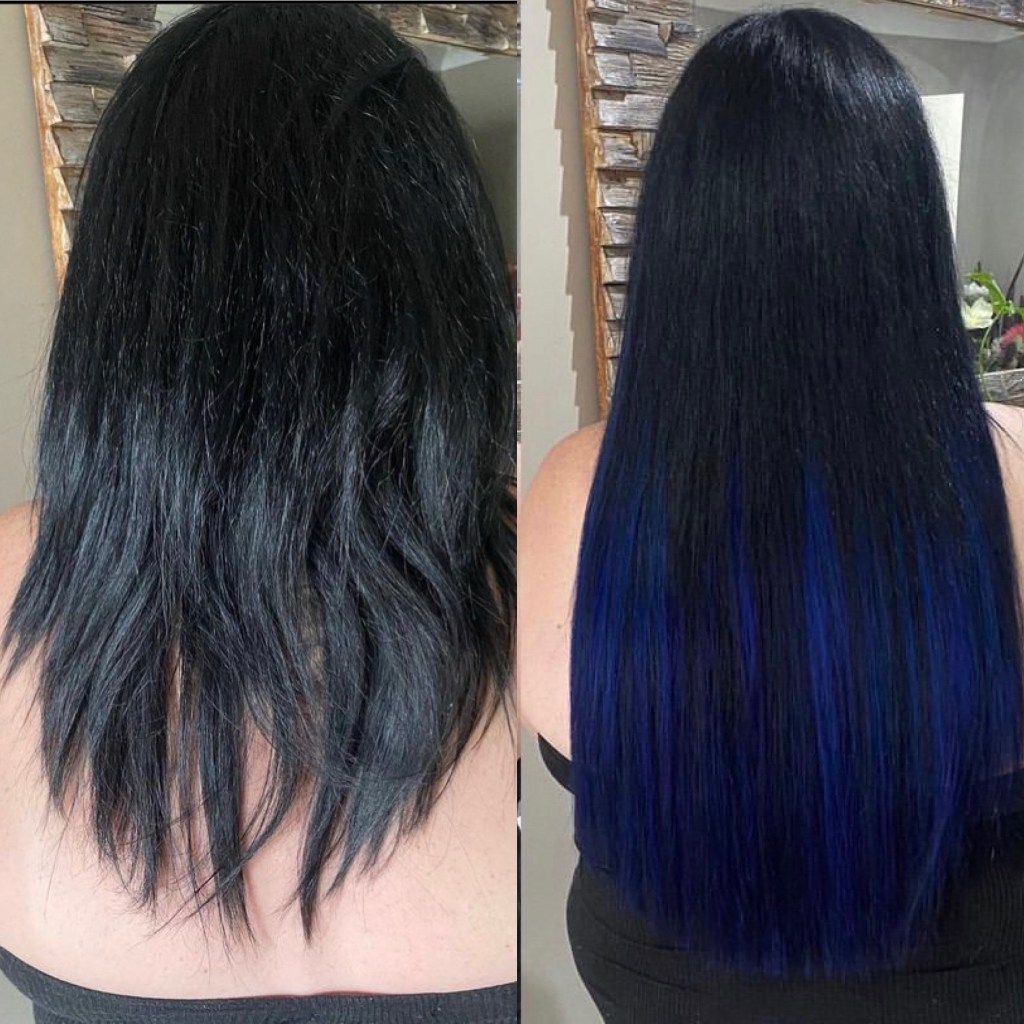 Our Installs Before and After - Hair Extensions Australia
